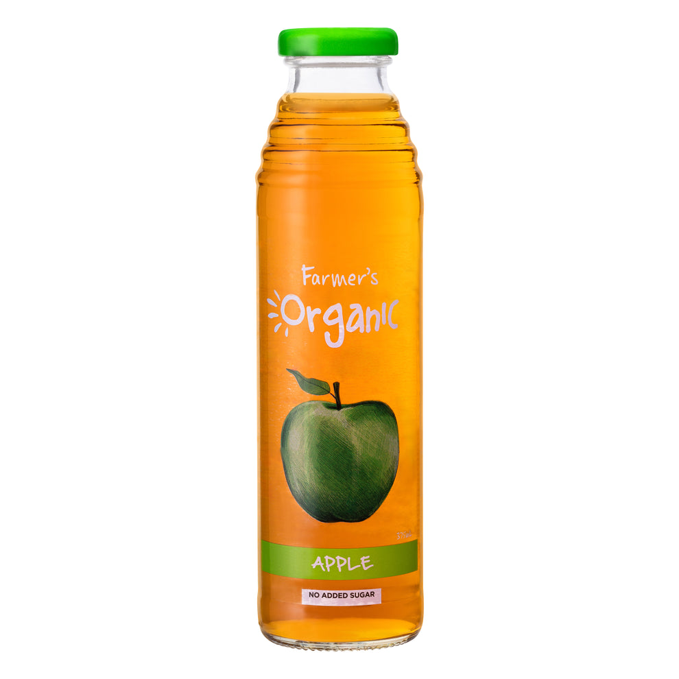 Farmers Organic Apple Juice 375ml x 12 Bottles – Everyday Drinks